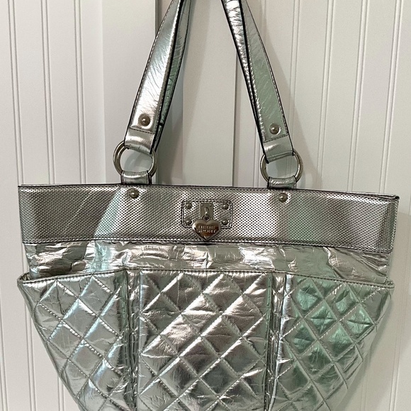 bebe | Bags | Bebe Sport Silver Handbag | Poshmark